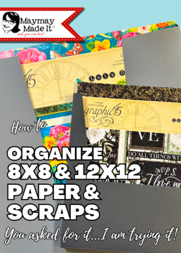 Organize your 12x12 and 8x8 easy! I didn’t think this would work but it ...